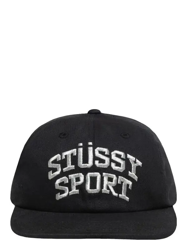 StÜssy Mid Depth Sport Snapback - Black/metallic
