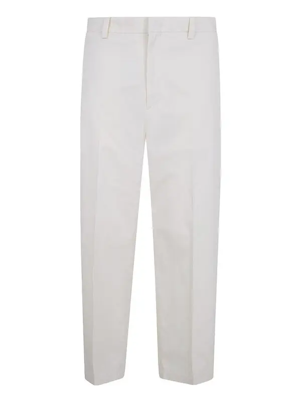 JIL SANDER Classic Trouser - White