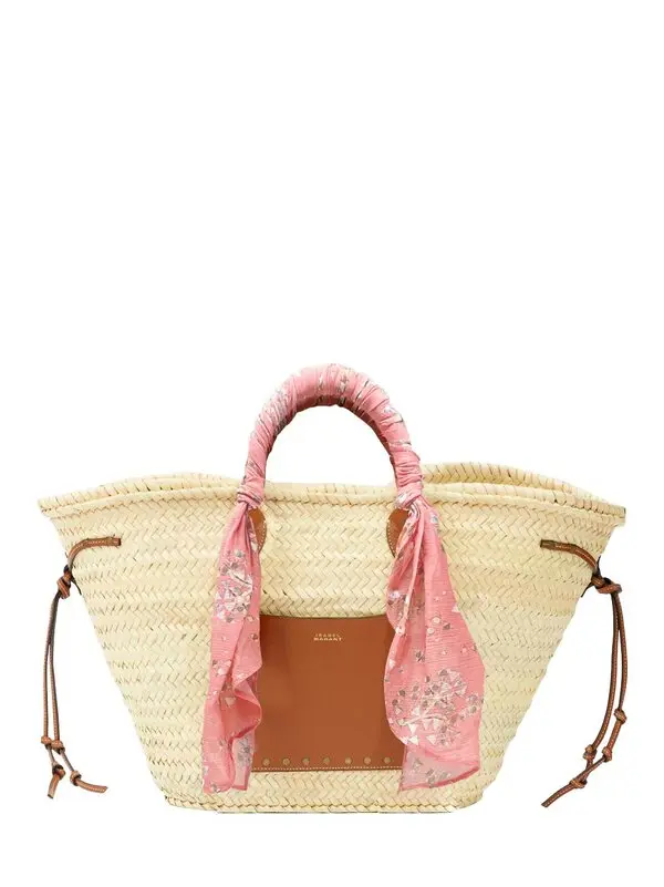 Isabel Marant Cadix Tote Bag - Natural/shell Pink