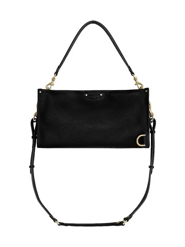 Rebecca Minkoff M.a.b. Medium Leather Shoulder Bag - Black