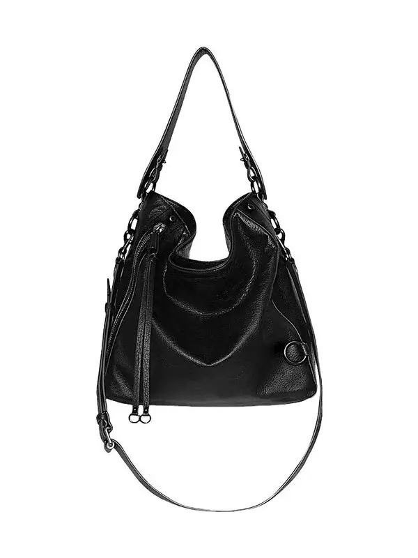 Rebecca Minkoff M.a.b. Leather Hobo - Black