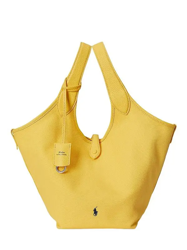 Polo Ralph Lauren Play Medium Leather Shoulder Bag - Yellow