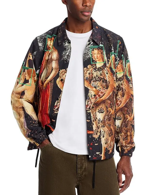 PLEASURES Printed Snap Front Jacket - Multi