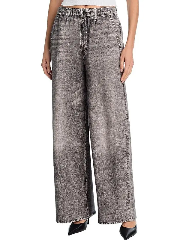 Blanknyc Mock Denim Wide Leg Pants - After Midnight