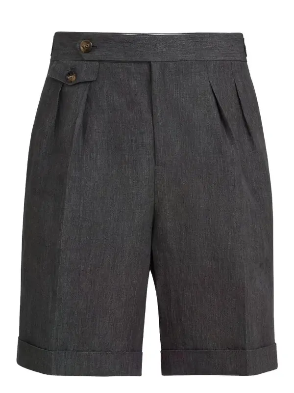 Brunello Cucinelli Double-pleat Shorts - Grey