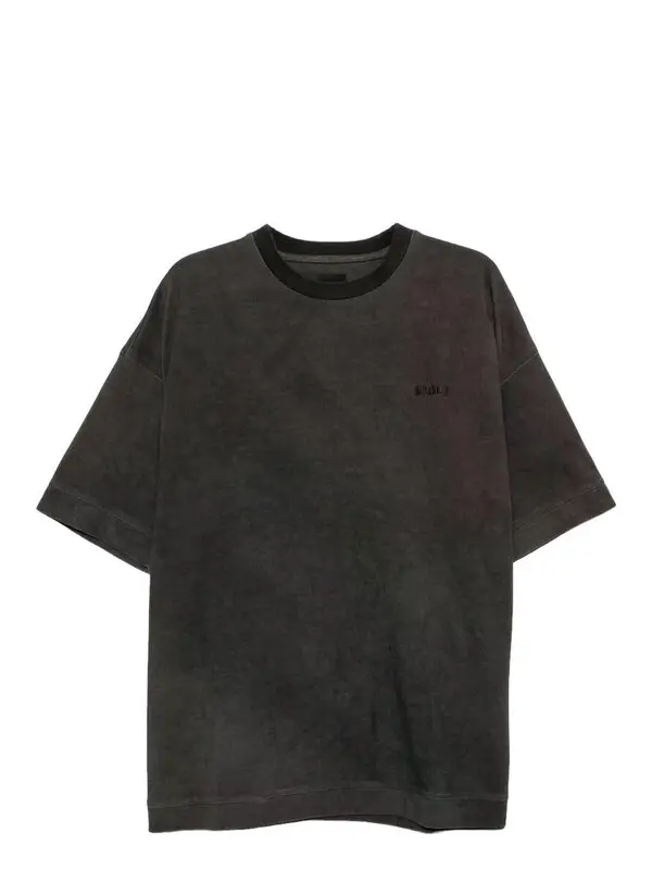 JUUN.J Logo Embroidered T-shirt - Grey