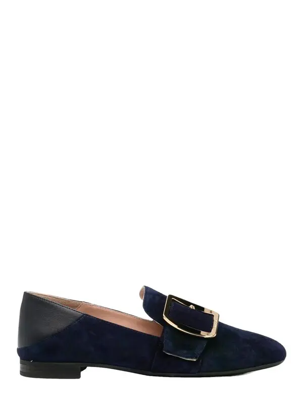 Bally Buckle Strap Loafers - Blue