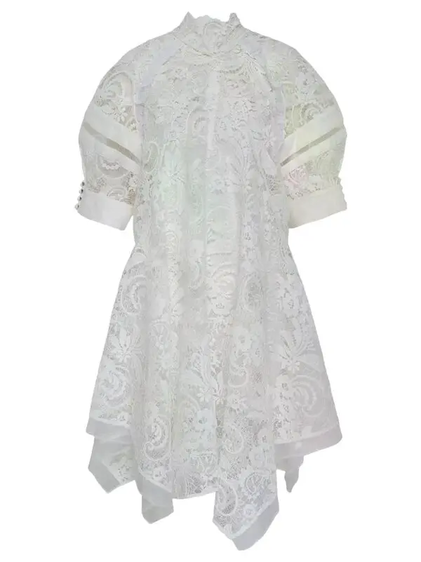 3.1 Phillip Lim Lace High-neck Dress - White