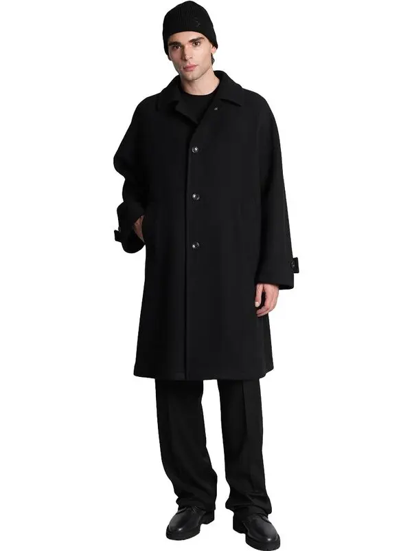 Tagliatore Kemp Wool Coat - Black