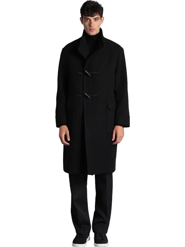 Tagliatore Mon Overcoat - Black
