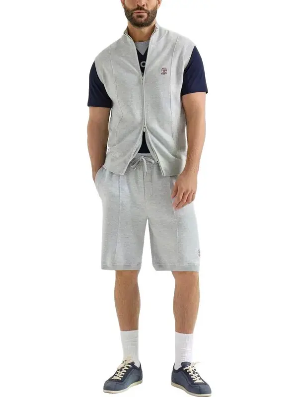 Brunello Cucinelli Zipped Vest - Grey