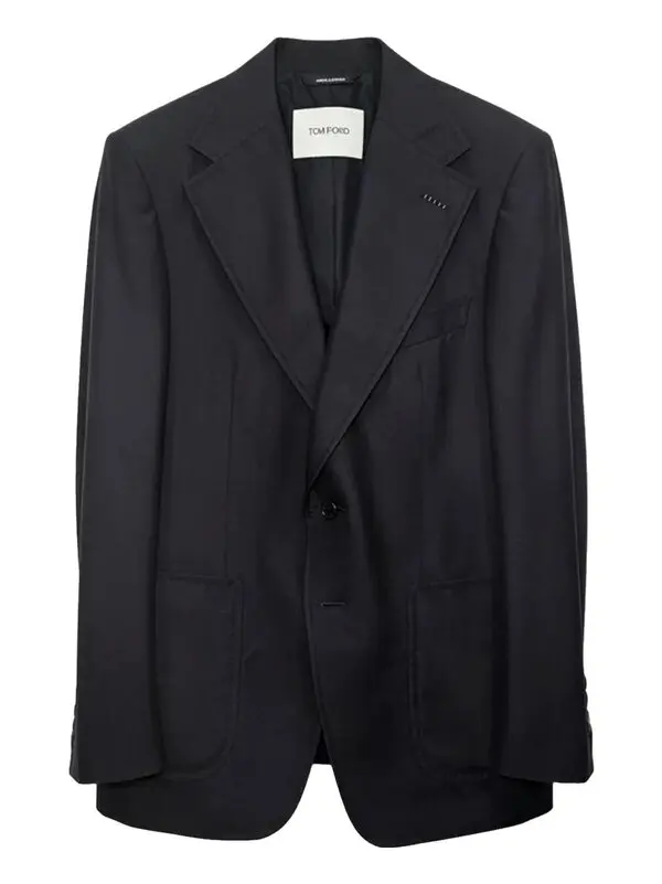 TOM FORD Notched-lapel Patch-pocket Blazer - Black