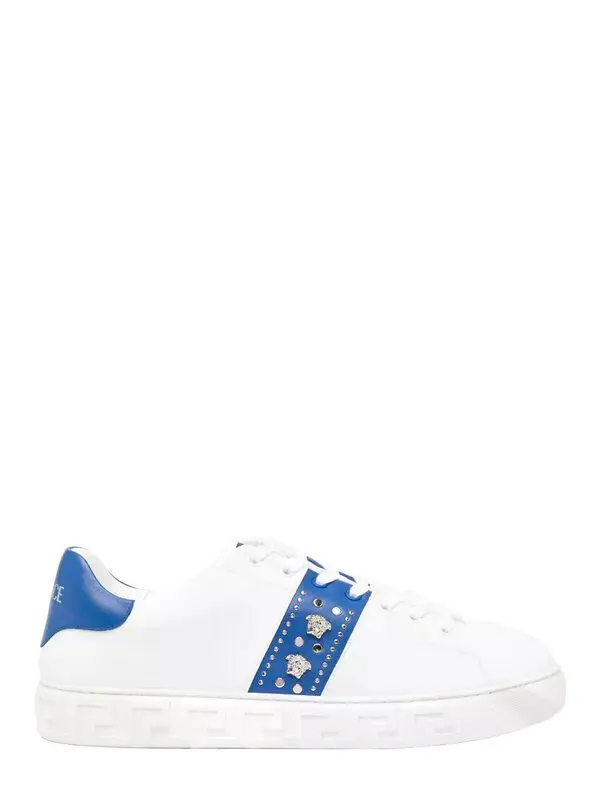 Versace Studded Low Top Sneakers - White