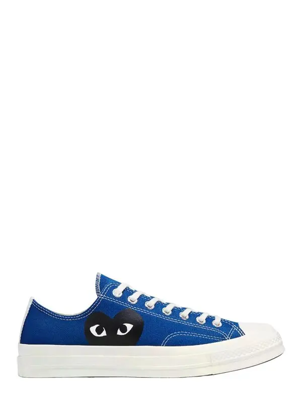 Play Comme Des Garcon X Converse Heart-logo Sneakers - Blue