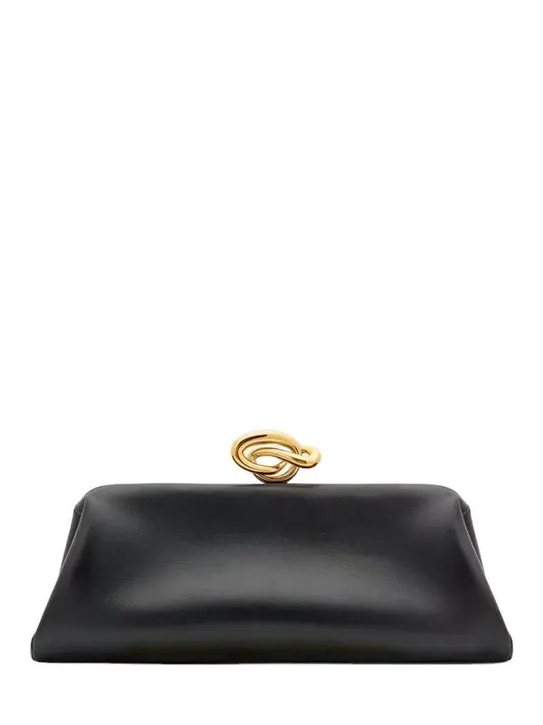 Oscar De La Renta Knot Clasp Bag - Black