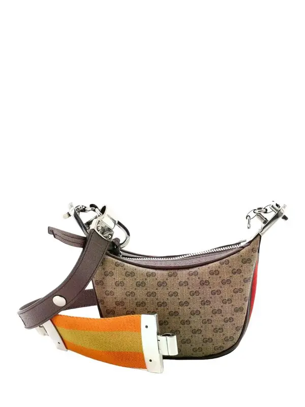 Gucci Attache Micro Gg Coated Canvas Mini Hobo Bag - Brown