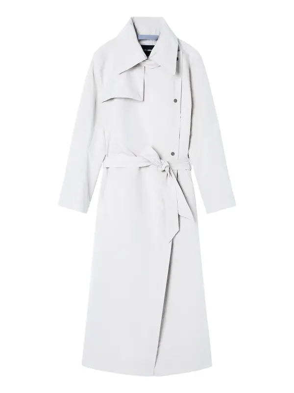 Giorgio Armani Technical Fabric Trench Coat - Grey