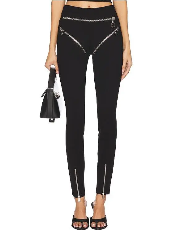 AREA Zipper Brief Legging - Black