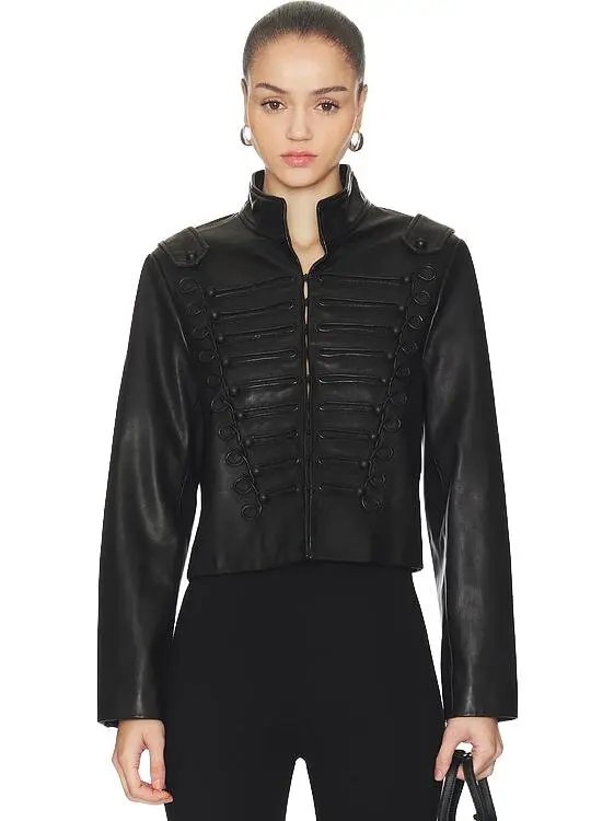 ALLSAINTS Rummy Leather Jacket - Black