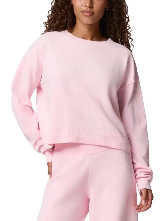 FLORENCE BY MILLS Relaxed Chenille Crewneck Sweater - Ballet Slipper