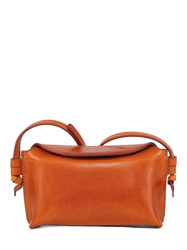 OLD TREND Genuine Leather Crossbody Bag - Caramel