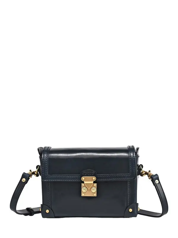 OLD TREND Azalea Leather Crossbody - Navy