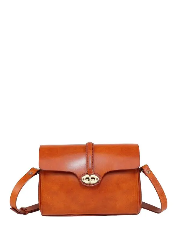 OLD TREND Laurel Leather Crossbody - Caramel