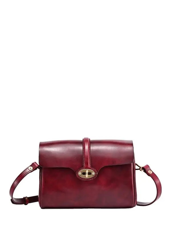 OLD TREND Laurel Leather Crossbody - Maroon