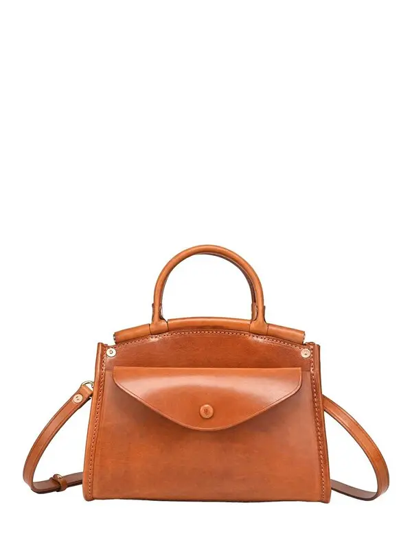 OLD TREND Laurel Structured Satchel - Caramel
