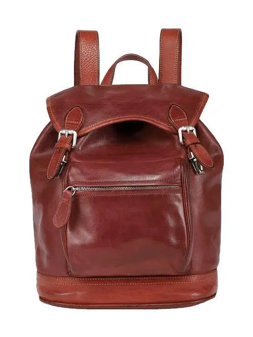OLD TREND Ficus Leather Backpack - Brown