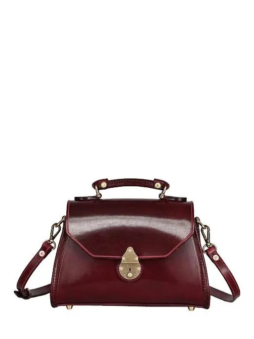 OLD TREND Laurel Genuine Leather Classic Satchel - Maroon