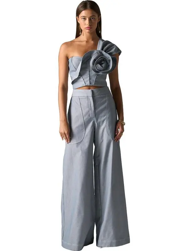 JBQ Oslo Wide-leg Pant - Denim