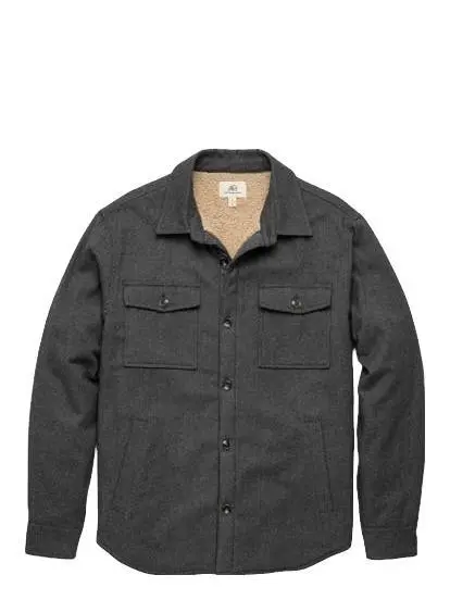 SURFSIDE SUPPLY CO. Skip Fleece Shirt Jacket - Charcoal Heather