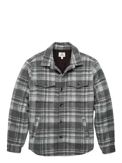 SURFSIDE SUPPLY CO. Skip Fleece Shirt Jacket - Grey Combo