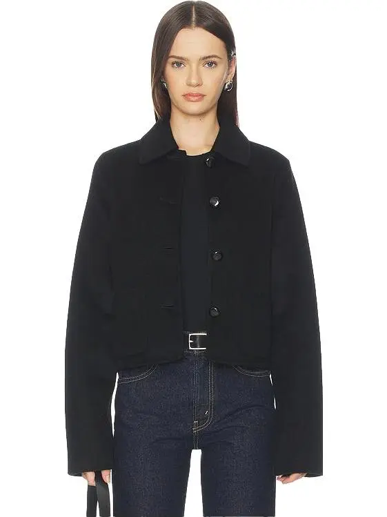 FAVORITE DAUGHTER The Annabel Wool Jacket - Black