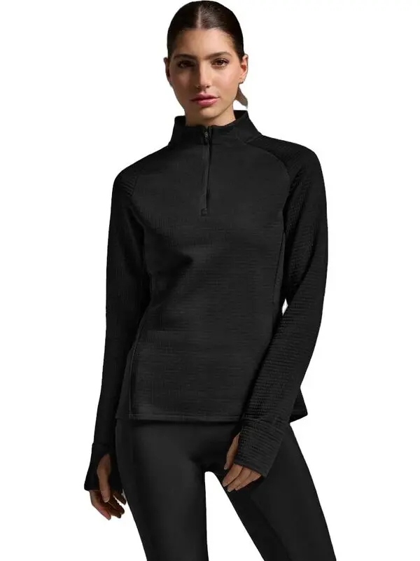 2xu Ignition Haptic 1/4 Zip - Black/silver Reflective