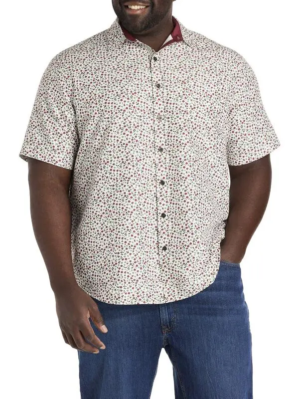 SYNRGY BY DXL Big & Tall Fall Floral Print Sport Shirt - Multi