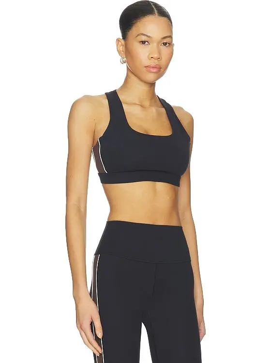 Splits59 Lexi Rigor Sports Bra In Black - Black & Dark Chocolate