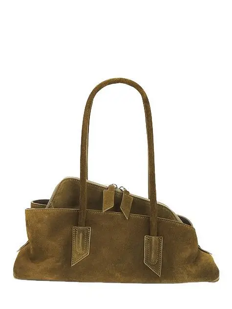 Attico La Passeggiata Small Top Handle Bag - Khaki