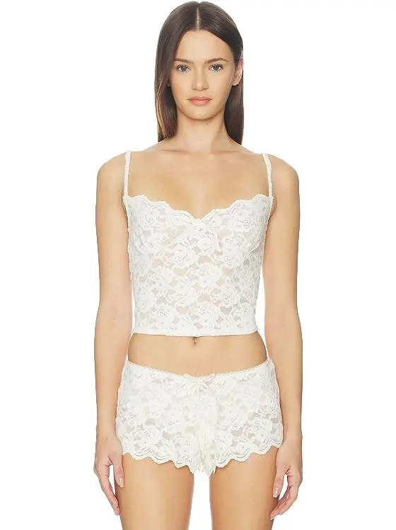 For Love & Lemons Cloud Lace Cami - White
