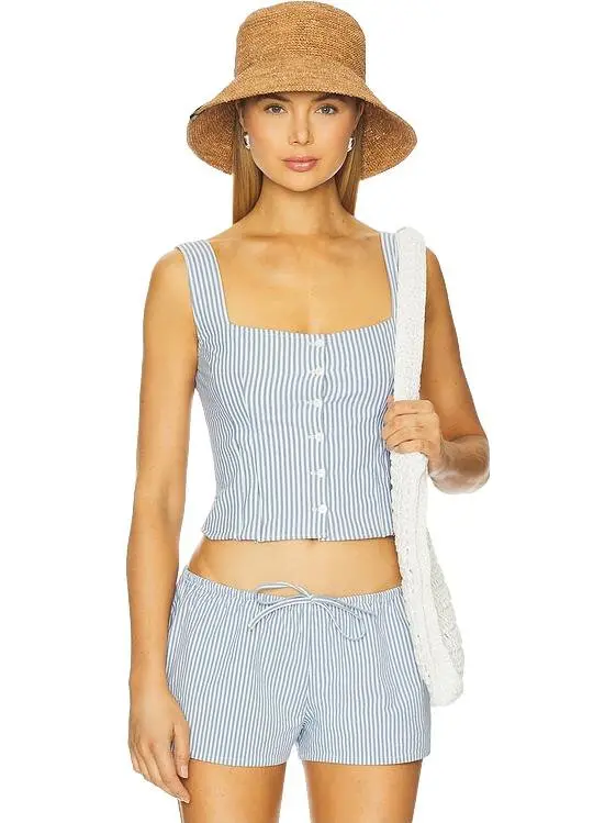 MONTCE Mandy Tank Top - Blue Stripe