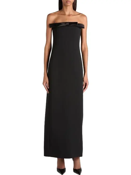 TOM FORD Strapless Column Cocktail Dress - Black