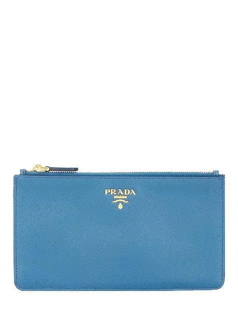 FWRD RENEW Prada Saffiano Pouch - Blue