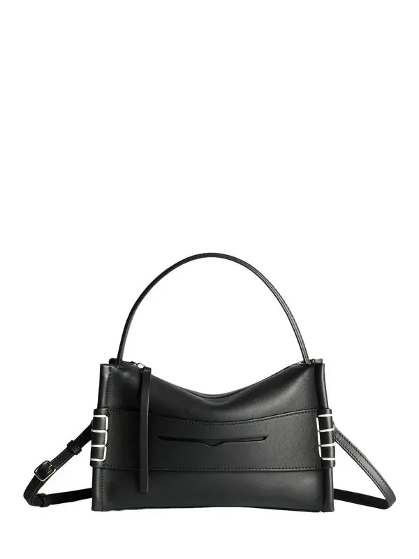 JW Anderson Small Loafer Leather Handbag - Black