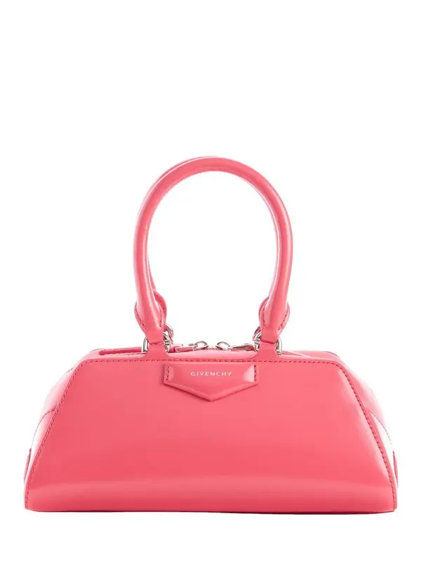 Givenchy Mini Antigona Leather Satchel - Bright Peach