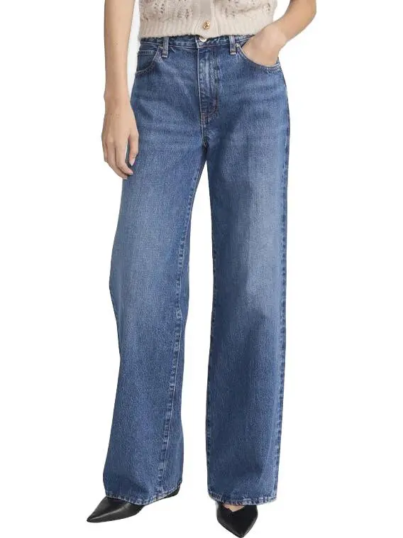 FRAME The Stroll High-waist Wide-leg Jeans - Partridge