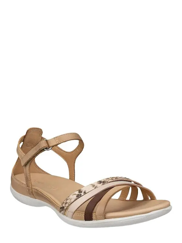 Ecco Flash Ankle Strap Sandal - Powder/limestone/cocoa