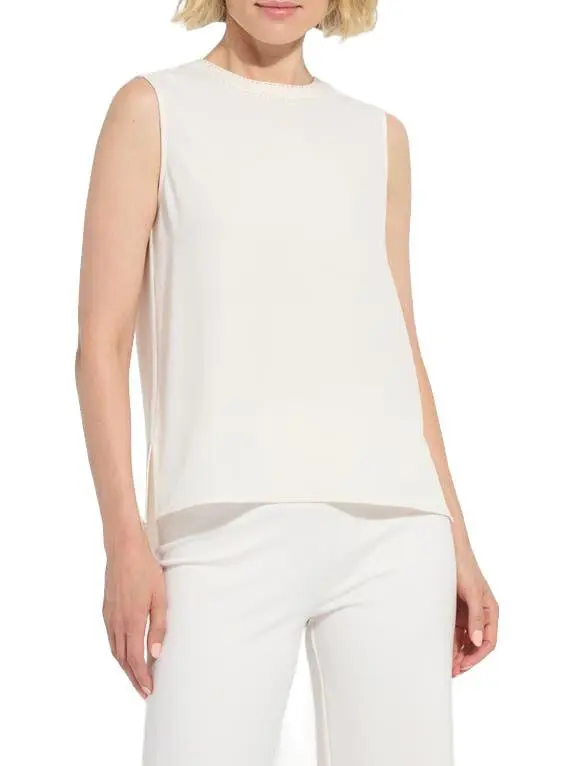 Lyssé Kavita Sleeveless Top - Chalk
