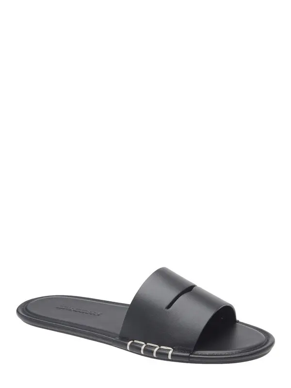 JW Anderson Loafer Slide Sandal - 999 Black