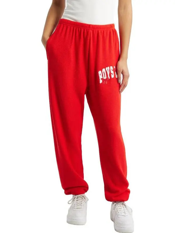 BOYS LIE Wrap Me In A Bow Kimmy Joggers - Red